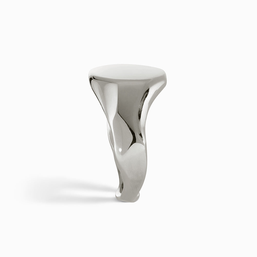 Carved Small Silver Signet Ring | Jeremy Hoye Jewellery