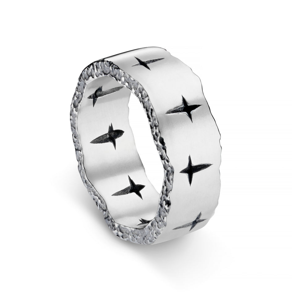 Forest 9ct Gold 7.5mm Ring | Jeremy Hoye Jewellery